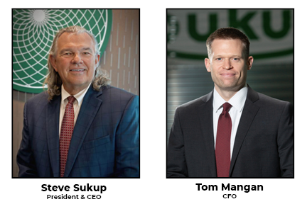 SUKUP MANUFACTURING CO. BOARD OF DIRECTORS ANNOUNCE CEO TRANSITION